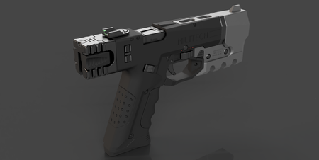 Cyberpunk 2077 militech vindicator 9mm 3d model for 3d printers free
