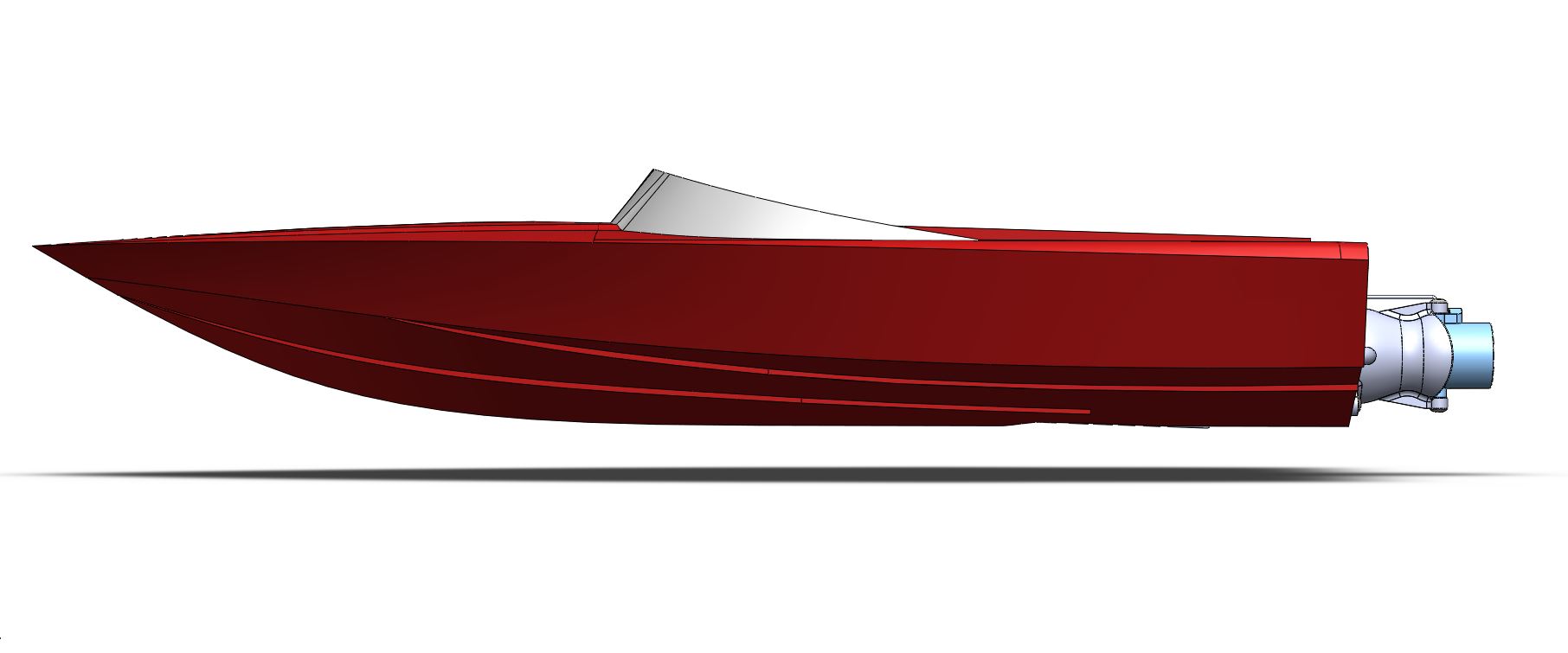 3d printed jet boat v2 3d model for 3d printers free